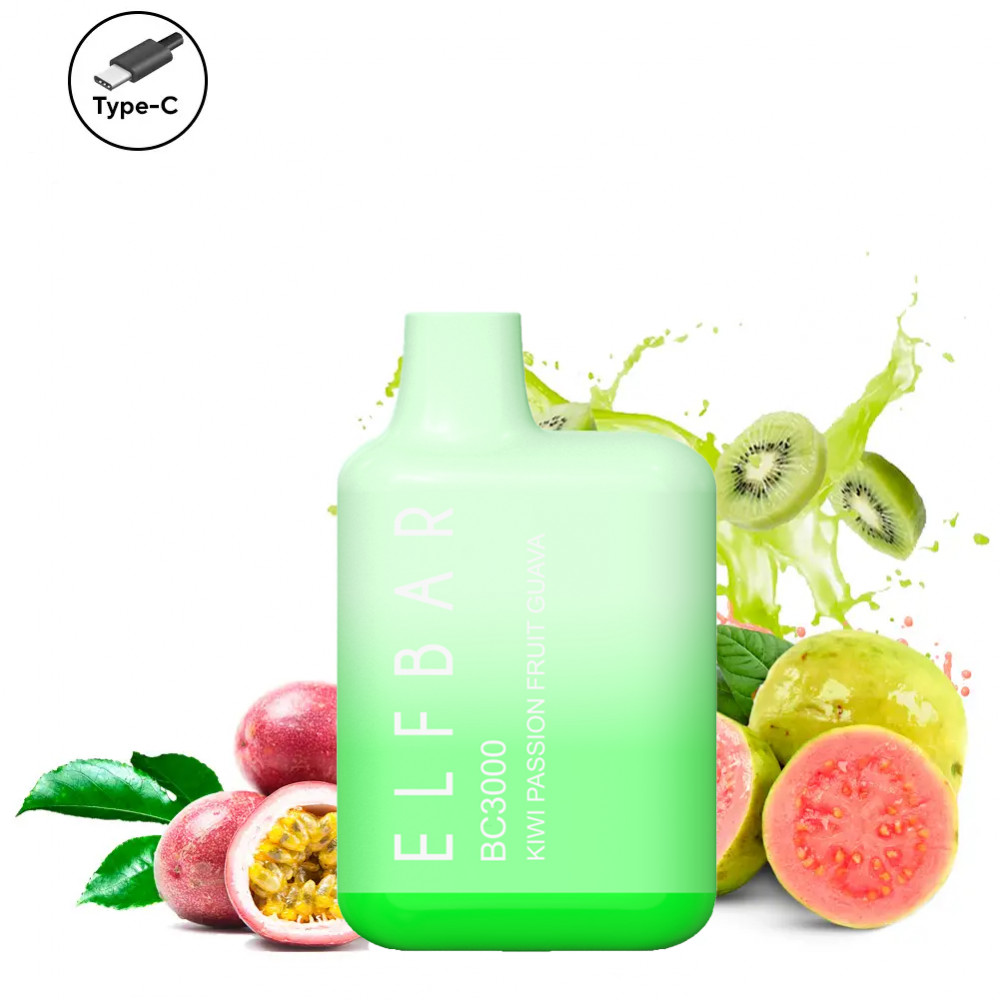 ELF BAR BC3000 - Kiwi Passionfruit Guava 5% Sigaretta elettrica usa e ...